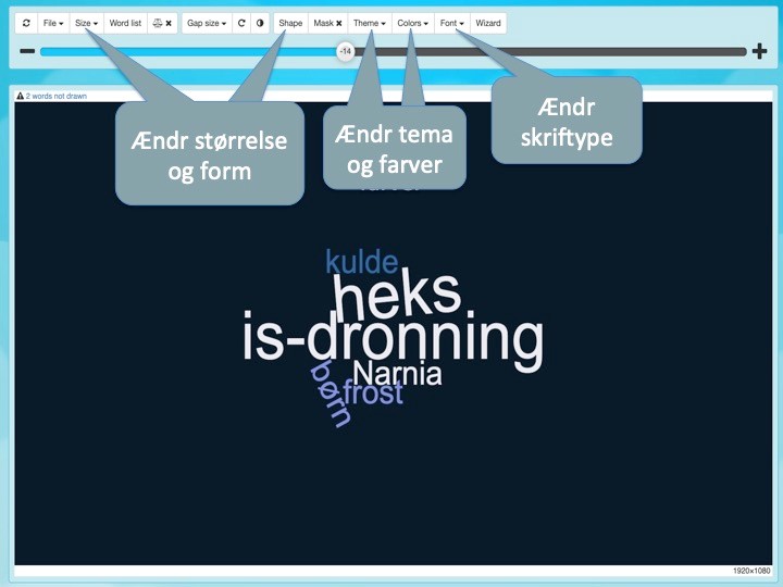 Lav en ordsky | Små Produktioner